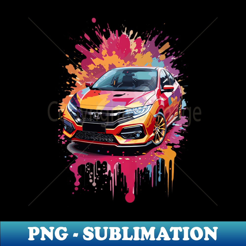 Honda Civic - High-Resolution PNG Sublimation File - Bold & | Inspire ...