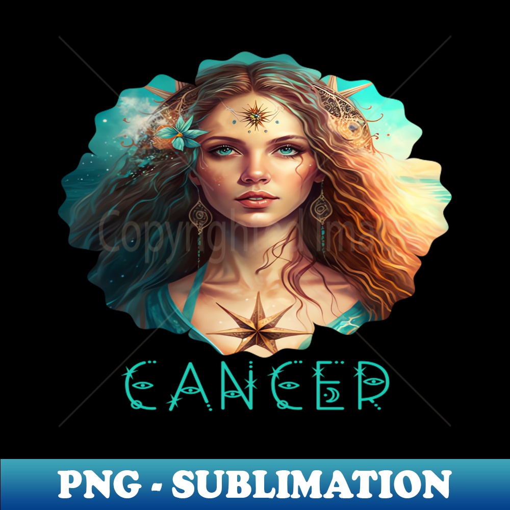 Cancer Water Sign Zodiac Goddess - High-Resolution PNG Subli - Inspire ...