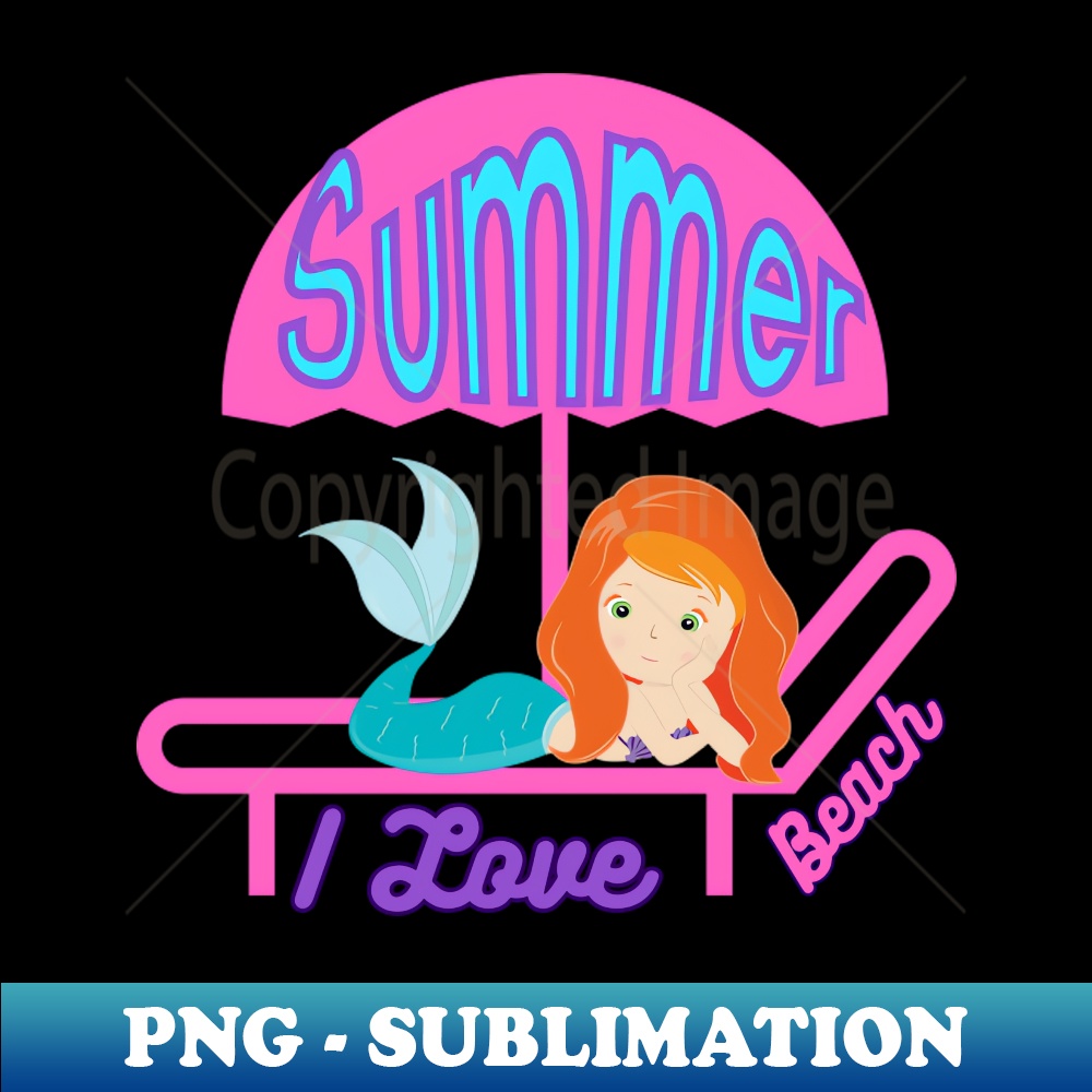I love beach - Instant PNG Sublimation Download - Defying th | Inspire ...