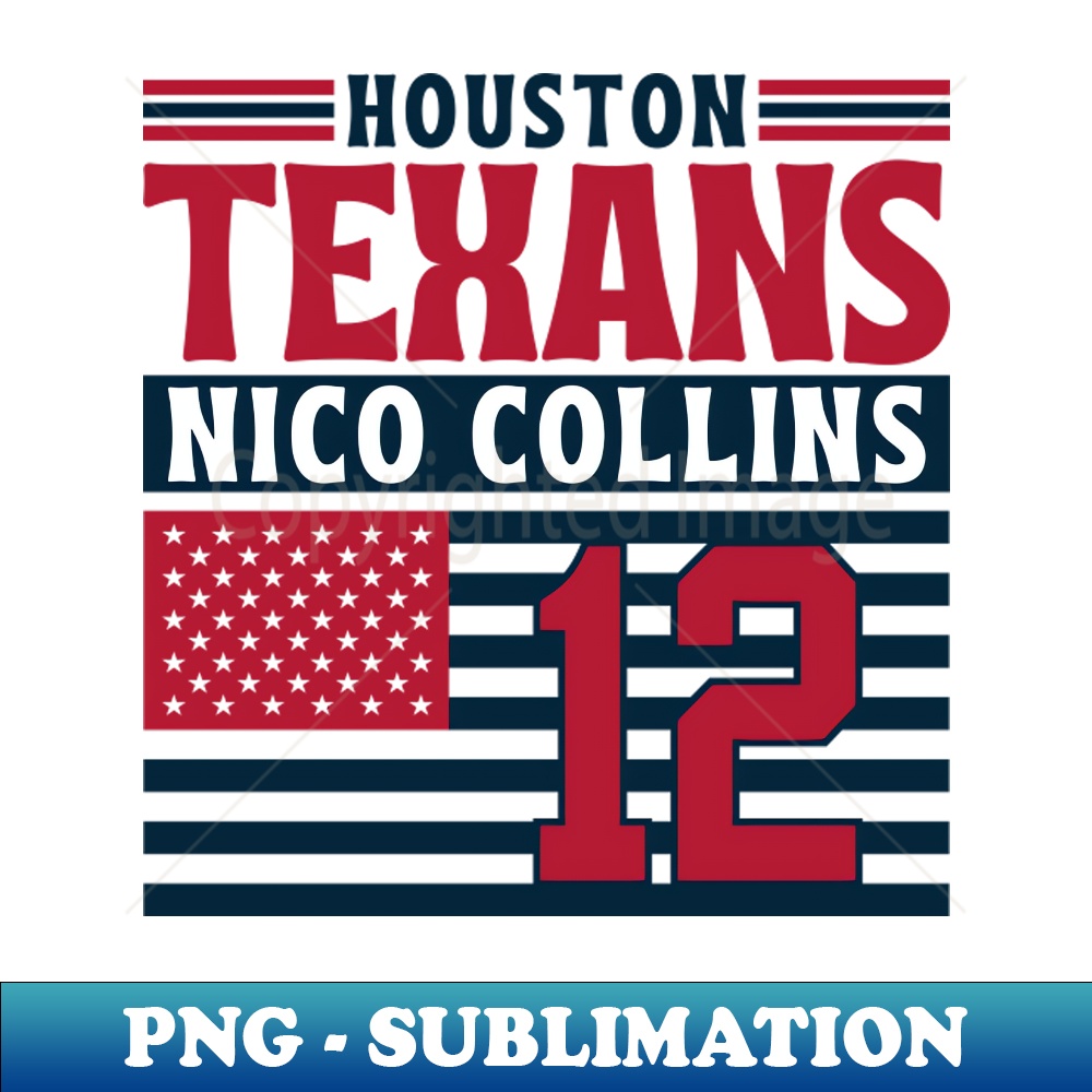 Houston Texans Collins 12 American Flag Football - Modern Su | Inspire ...