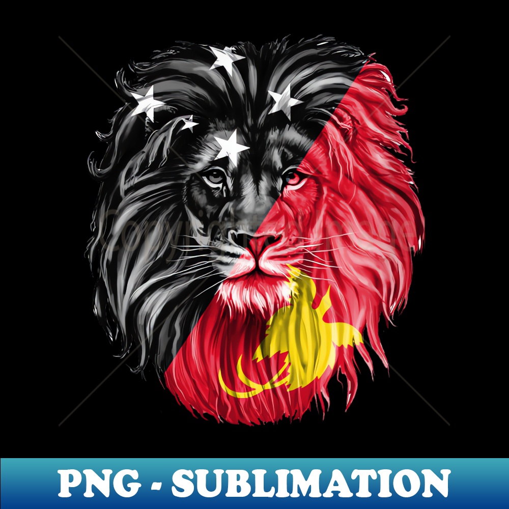 Lion Flag Of Papua New Guinea - High-Resolution PNG Sublimat | Inspire ...