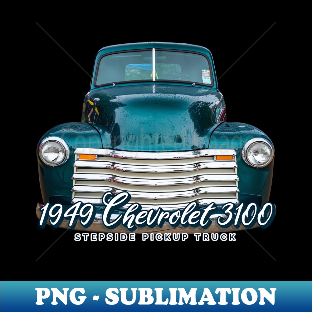 1949 Chevrolet 3100 Stepside Pickup Truck - PNG Sublimation - Inspire ...
