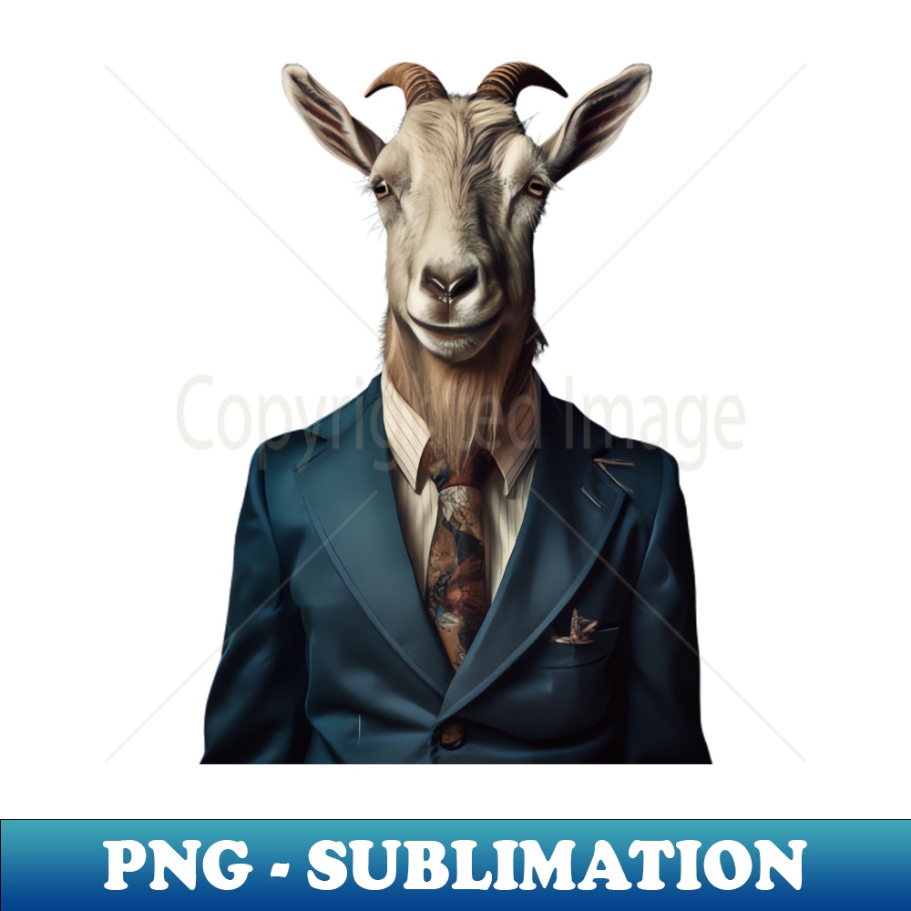 fancy goat in a suit - Exclusive PNG Sublimation Download - | Inspire ...