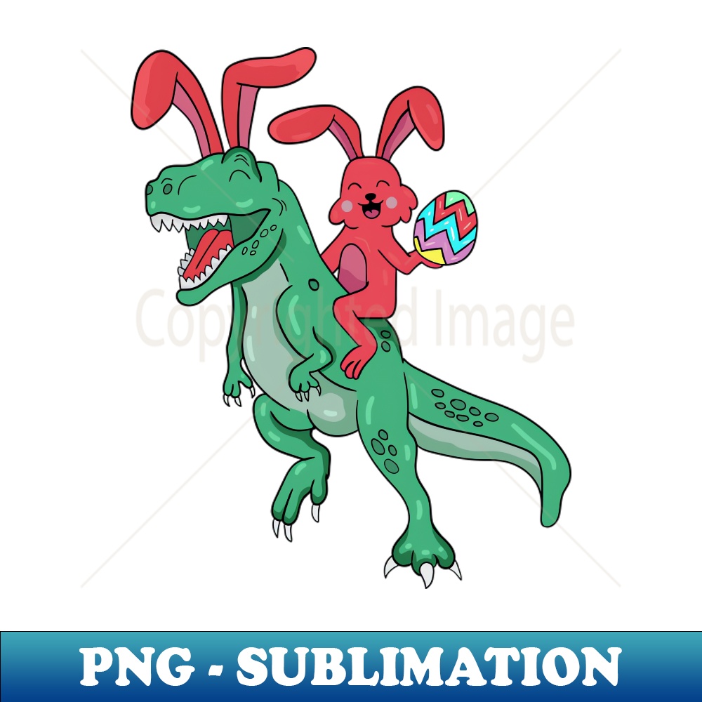 Happy Easter T Rex Bunny Dinosaur Eggs - Vintage Sublimation | Inspire ...