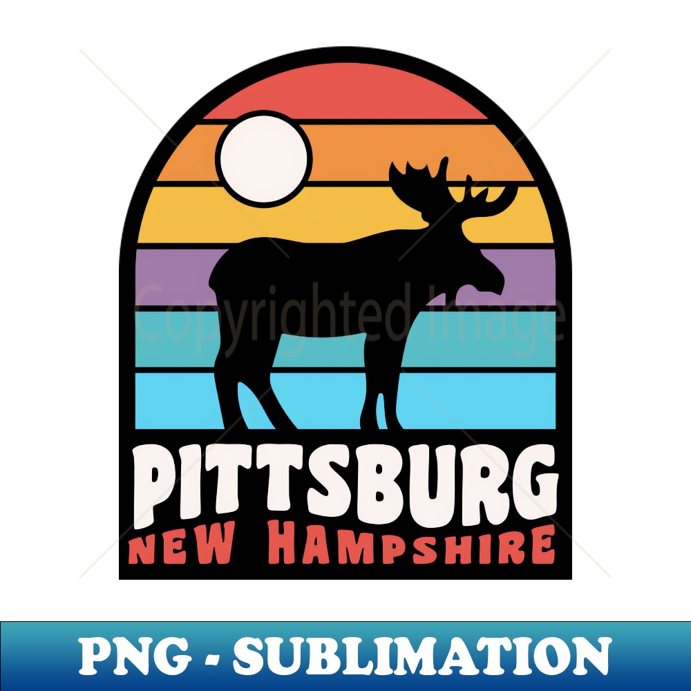 Pittsburg New Hampshire Moose Badge - Artistic Sublimation D | Inspire ...