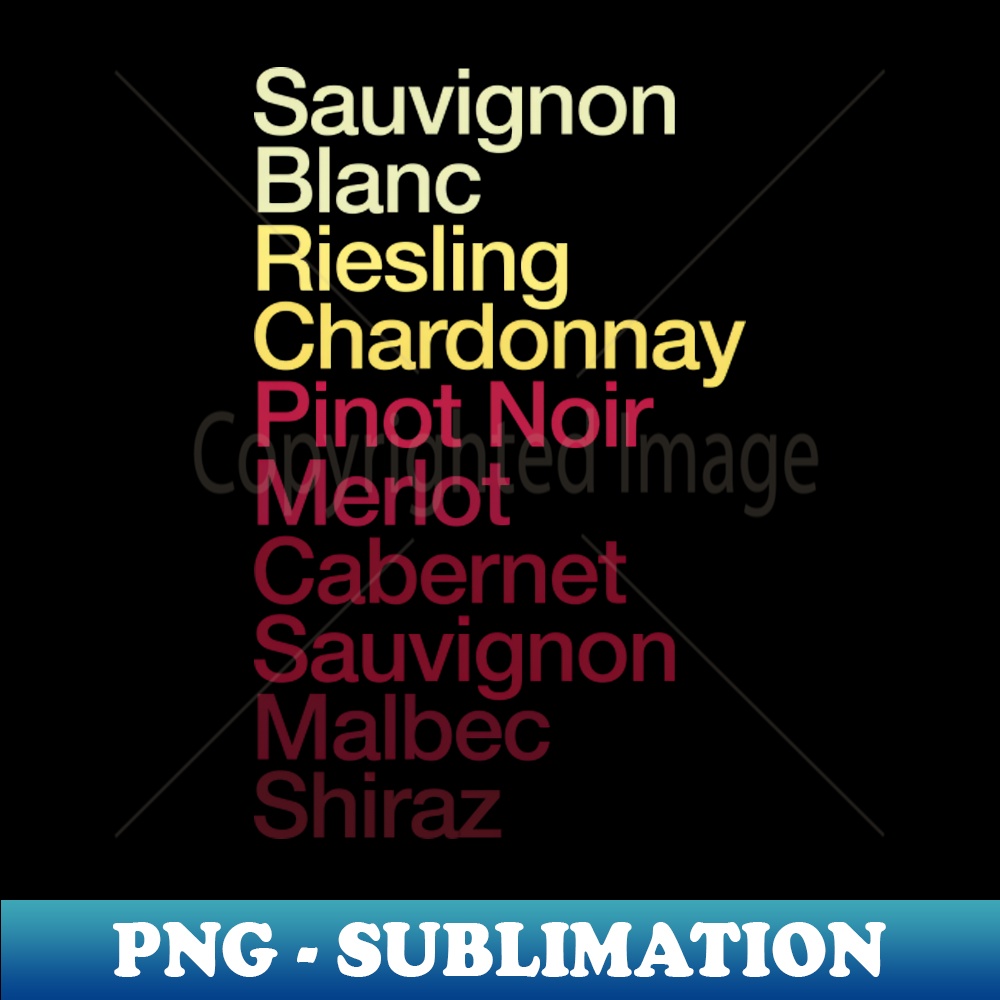 Wine Grapes List Color Chart - Pinot Noir Chardonnay Caberne | Inspire ...