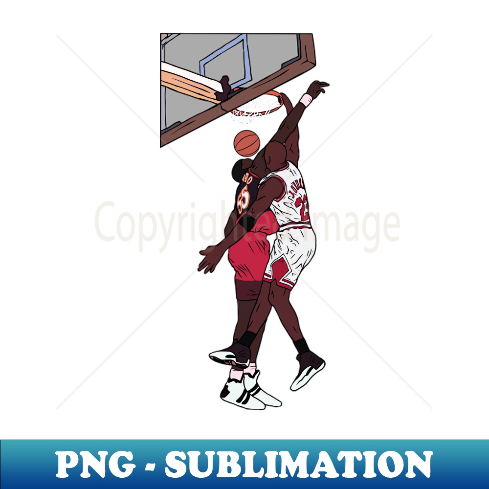 Michael Jordan Dunk on Dikembe Mutombo - High-Quality PNG Su - Inspire ...