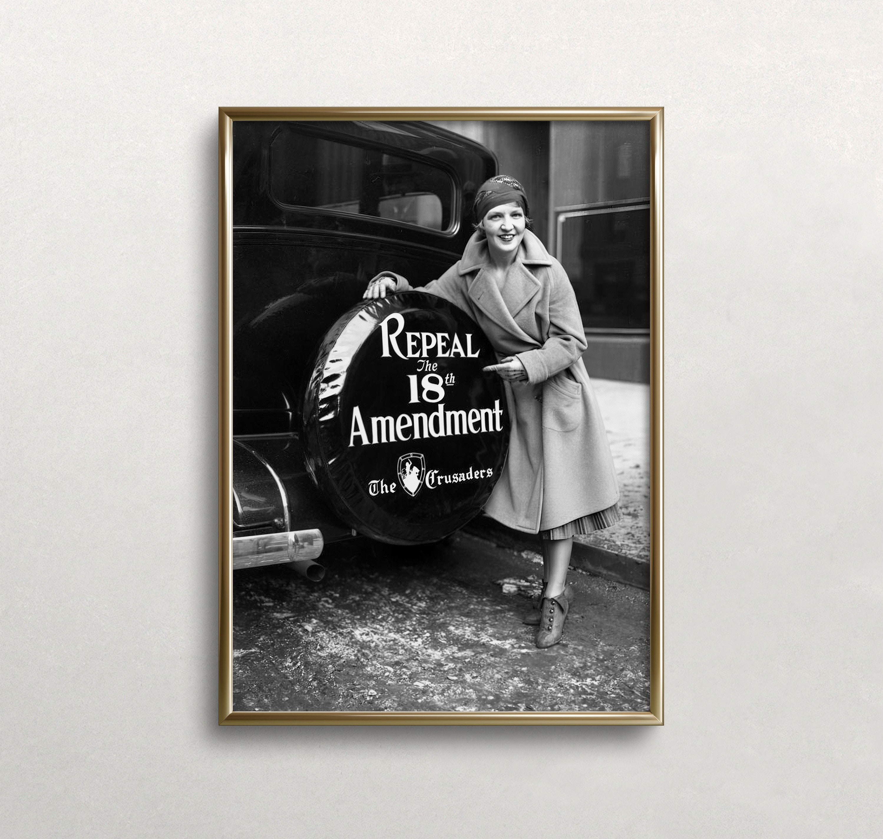 Prohibition Wall Art, Repeal 18th Amendment, Black and White | Inspire ...