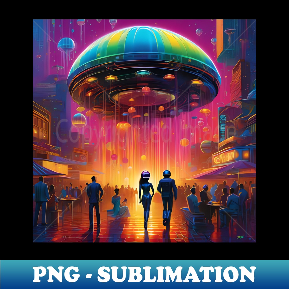 Alien Worlds Surreal Cyberpunk City Cyborgs 9 - Instant Sub - Inspire ...