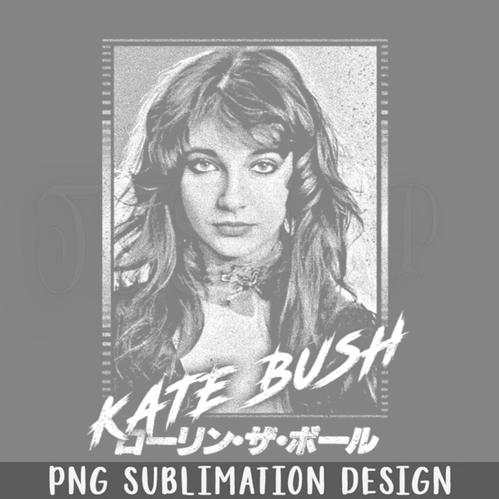 Kate Bush Retro Aesthetic Fan Art PNG Download | Inspire Uplift