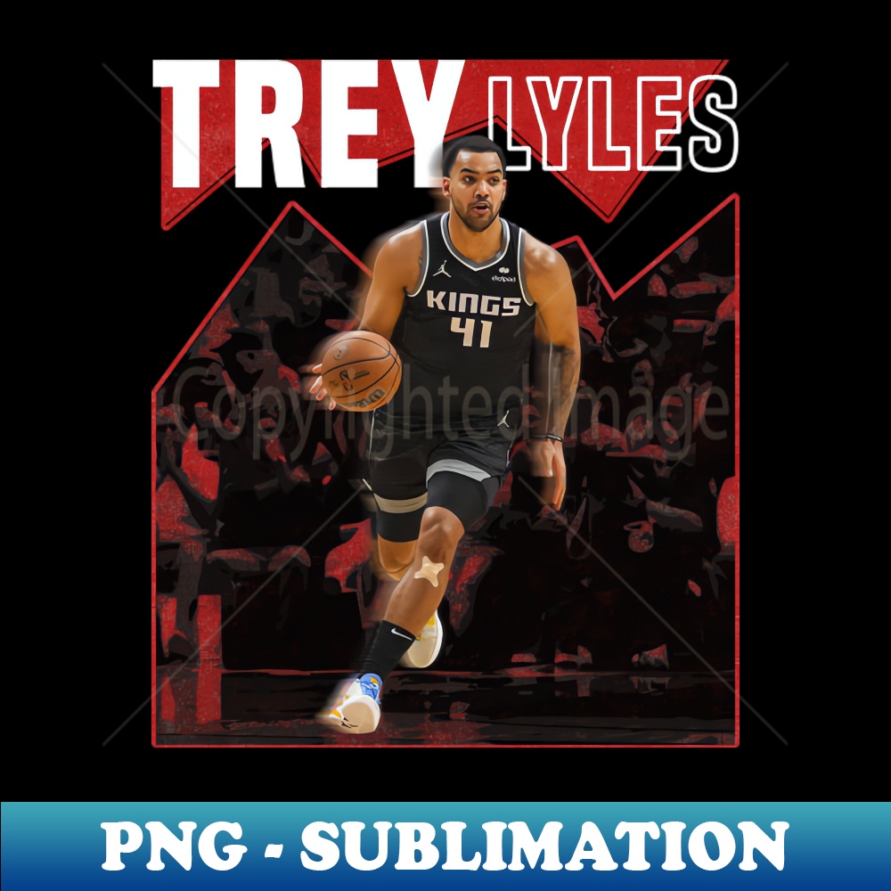 Trey Lyles Basketball Poster Style - Sublimation-Ready PNG F | Inspire ...