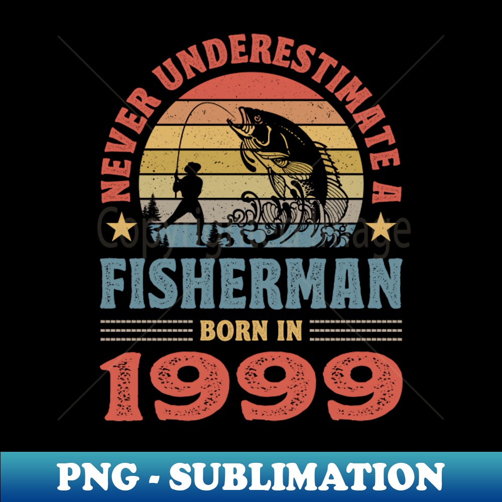 Vintage Bass Fisherman Born In 1999 Funny Fisherman Birthday | Inspire ...