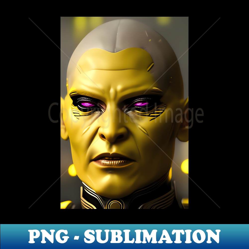 Alien humanoid with yellow skin - Aesthetic Sublimation Digi | Inspire ...