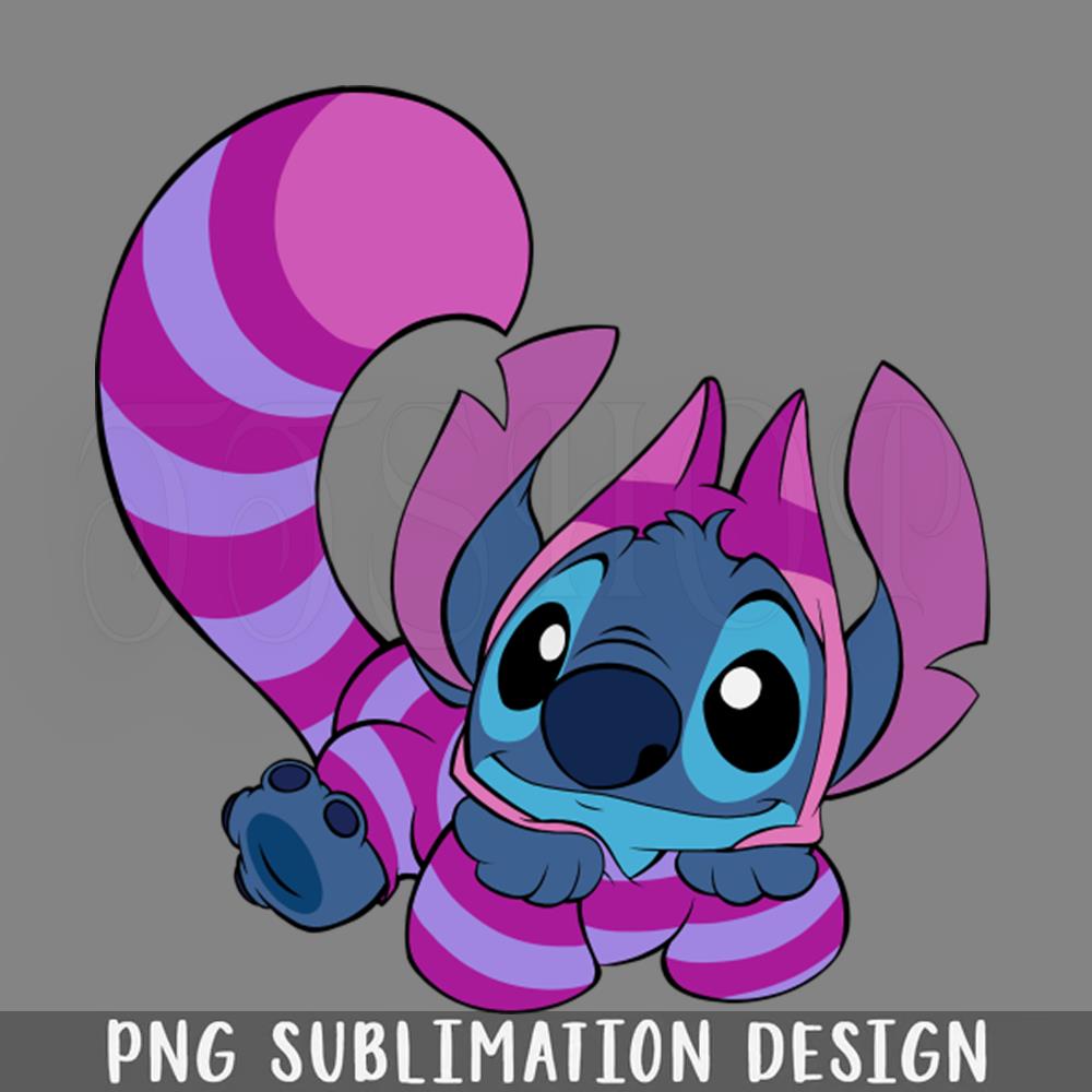 Halloween Time Stitch Cheshire PNG Download | Inspire Uplift