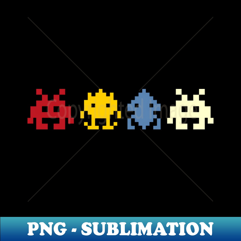 arcade 8 bit legends space invader aliens - Modern Sublimati - Inspire ...