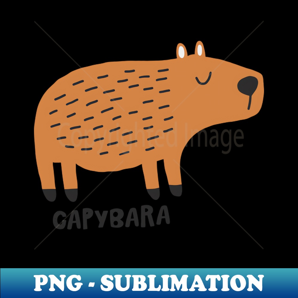 Funny Capybara - Sublimation-Ready PNG File - Transform Your - Inspire Uplift