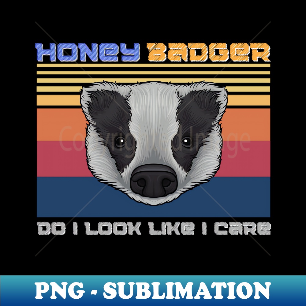 Honey badger do i look like i care Funny Badger animals - De | Inspire ...
