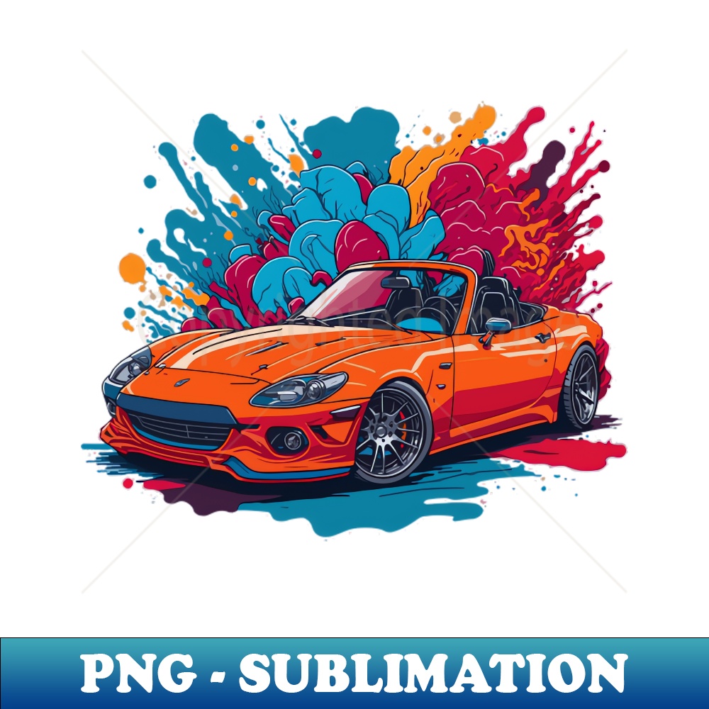 Graffiti Mazda Miata Convertible - Premium PNG Sublimation F - Inspire ...