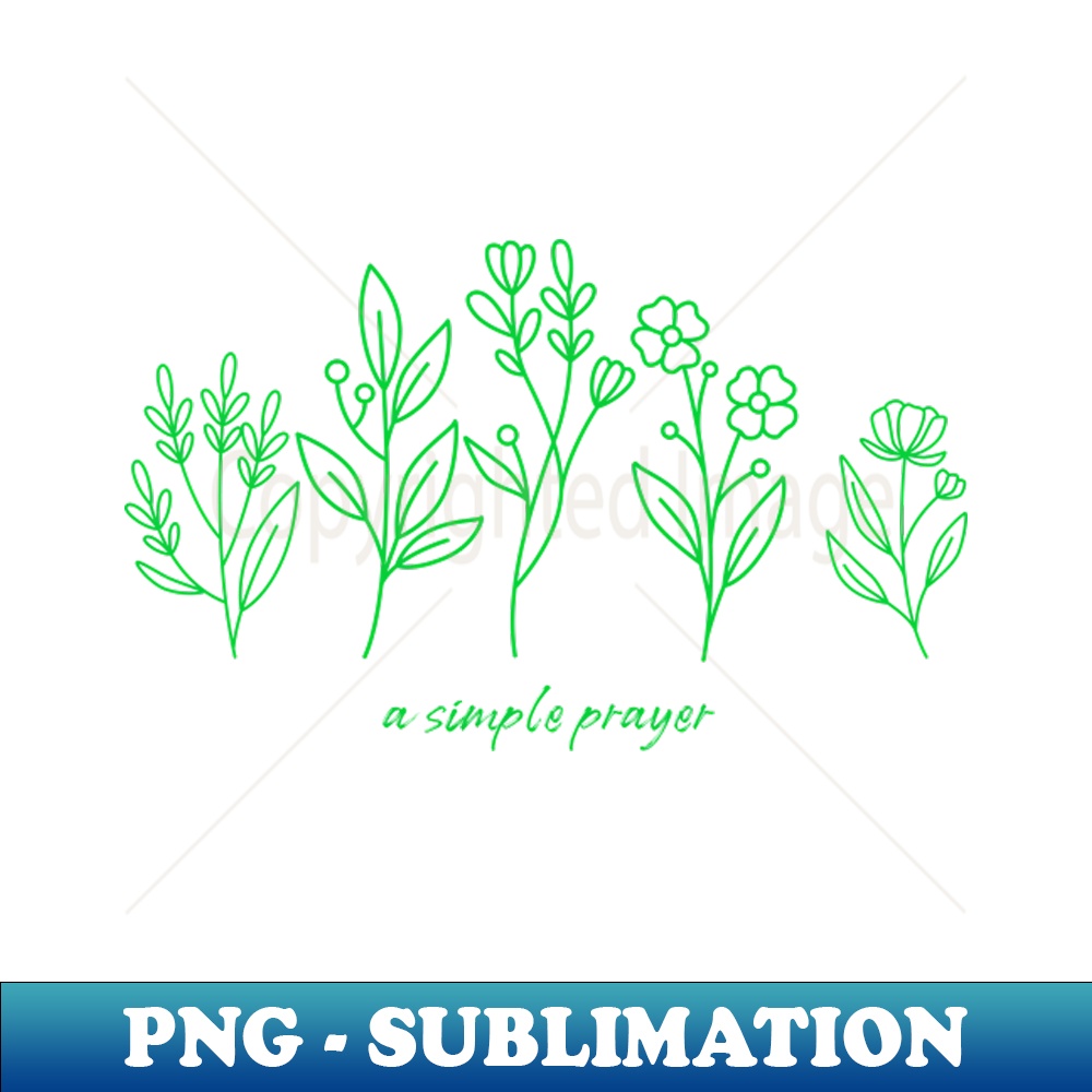 A Simple Prayer Design - Exclusive Sublimation Digital File - Inspire ...