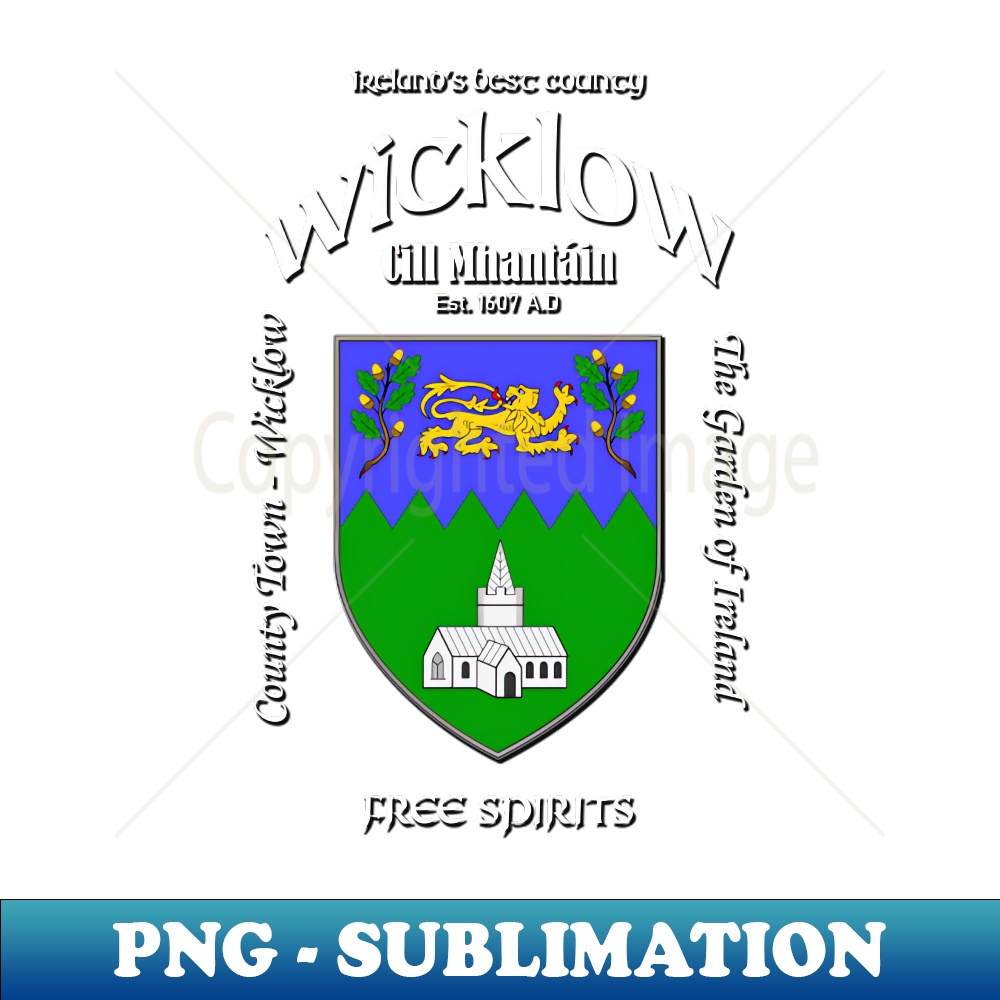 Wicklow Ireland Irish Crest Coat of Arms - Special Edition S | Inspire ...