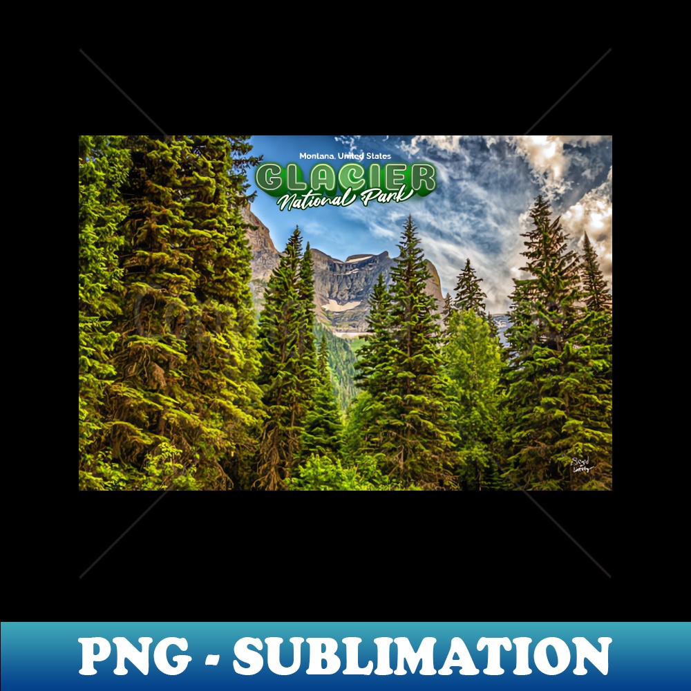 Glacier National Park - Premium PNG Sublimation File - Vibra - Inspire ...
