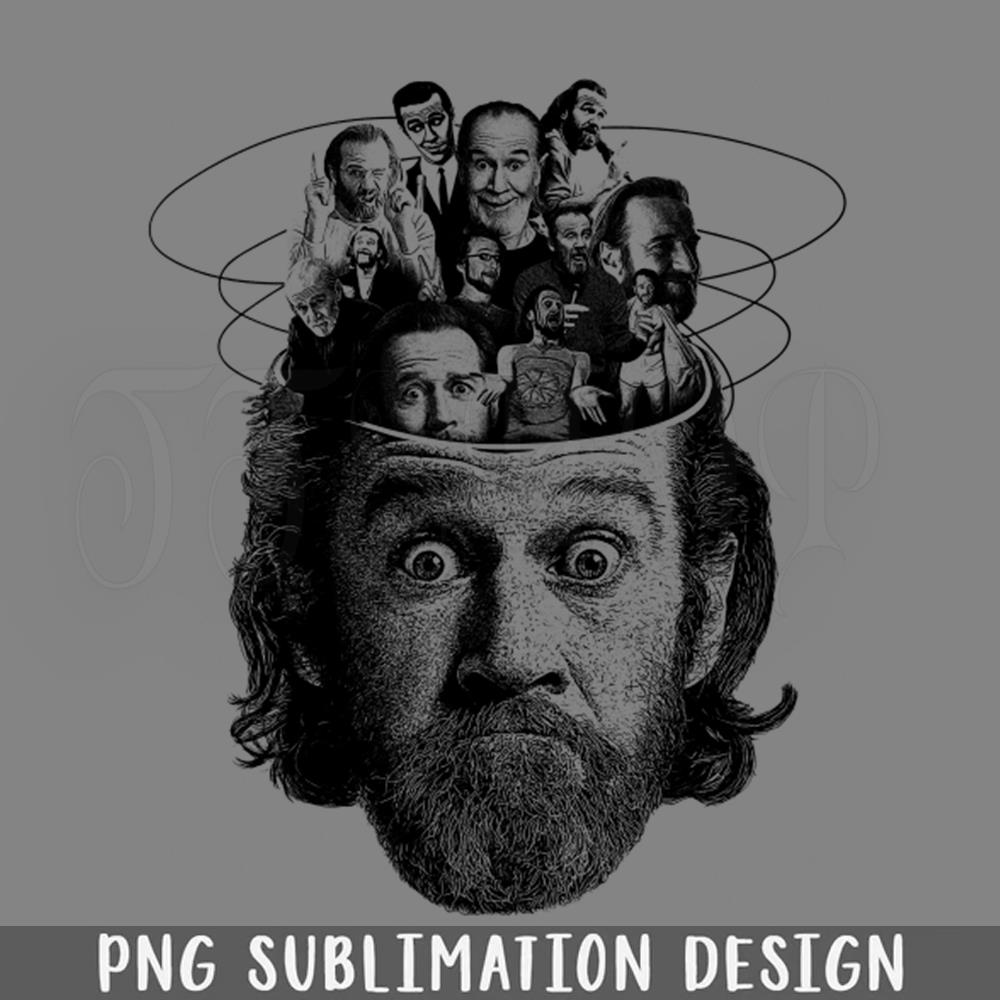 george carlin vintage PNG Download | Inspire Uplift
