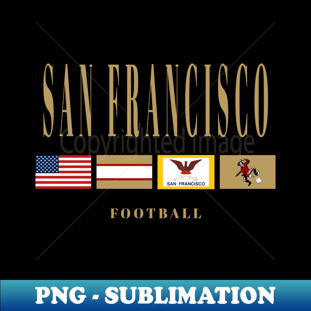 San Francisco Football Vintage Flag v2 - Modern Sublimation | Inspire ...