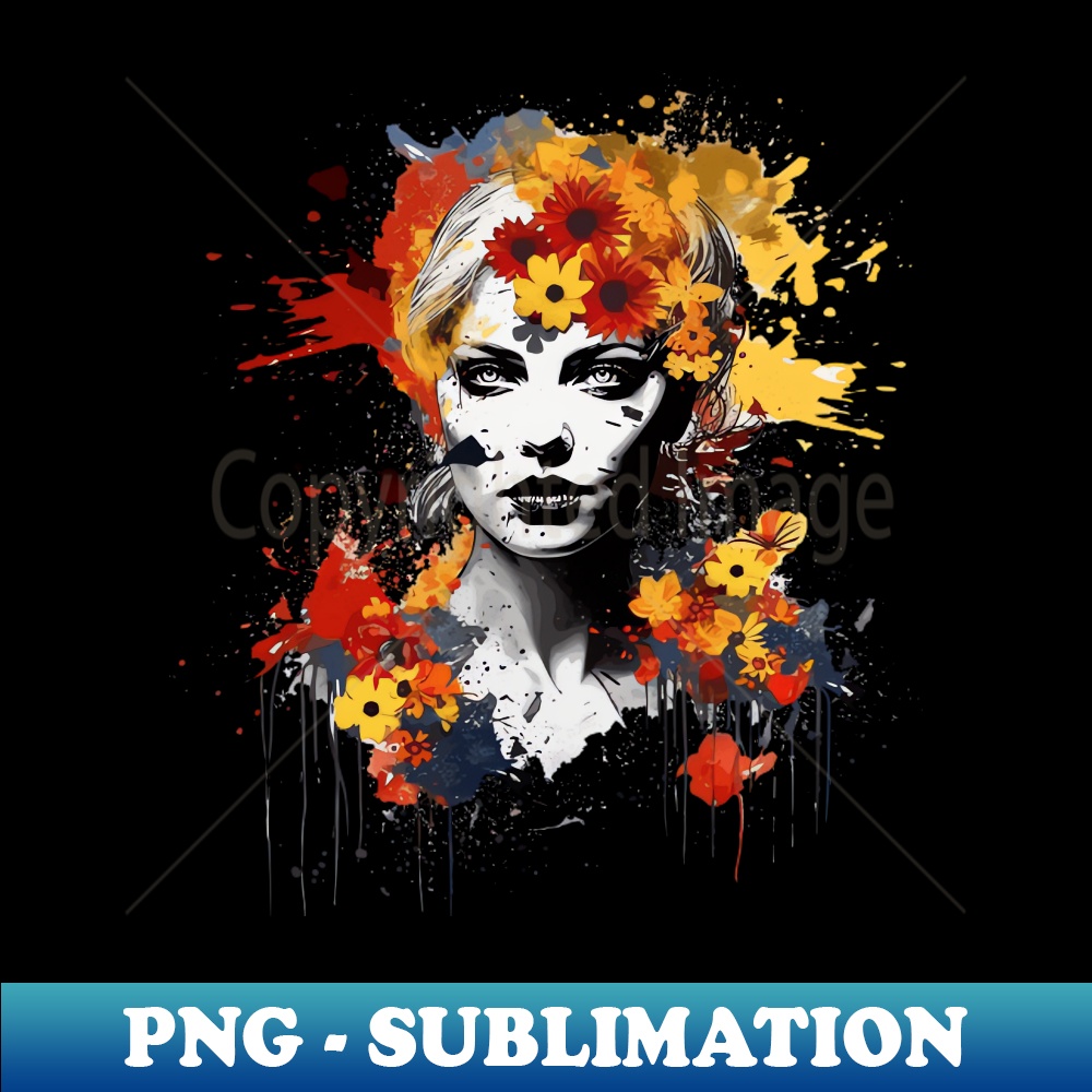 Floral Illustration - Trash Polka Inspired - German Woman - | Inspire ...