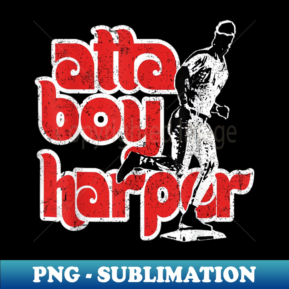 atta boy harper - Vintage Sublimation PNG Download - Perfect | Inspire Uplift