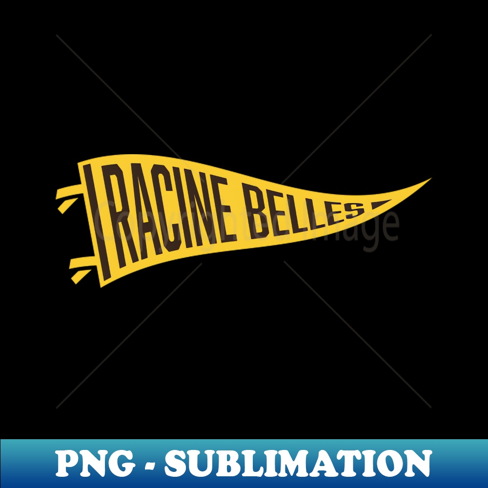 Retro Baseball Pennant - Racine 1 - Sublimation-Ready PNG Fi | Inspire ...