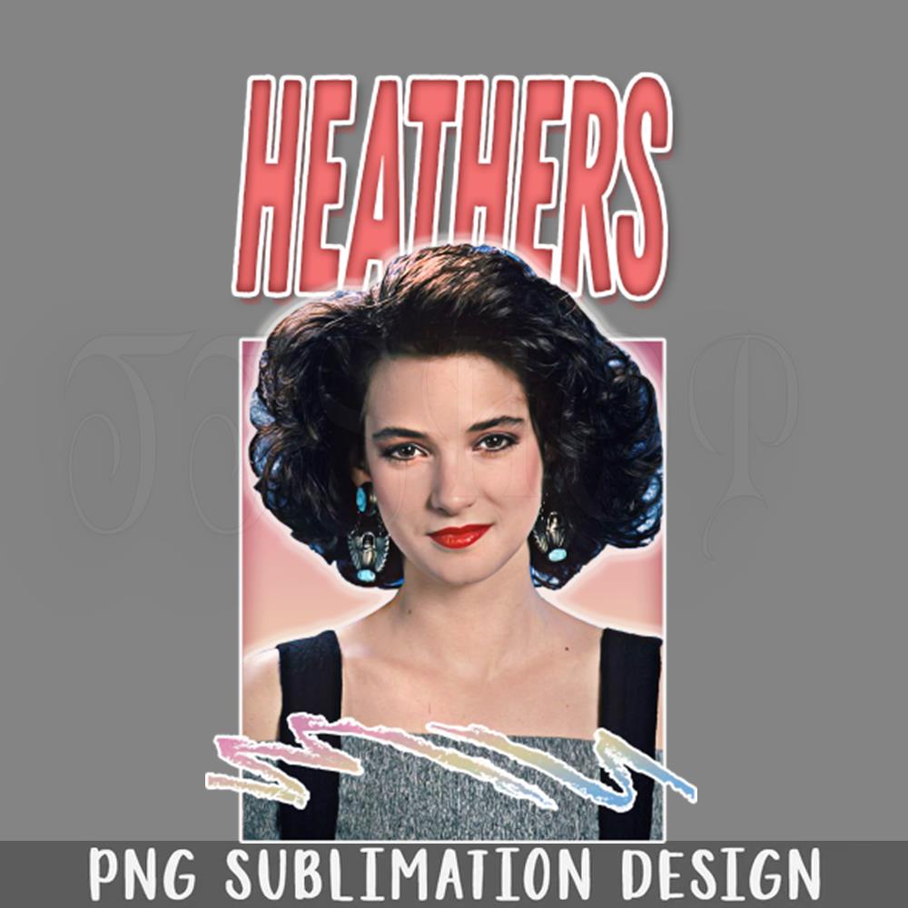 Heathers Retro 80s Aesthetic Fan Art PNG Download | Inspire Uplift