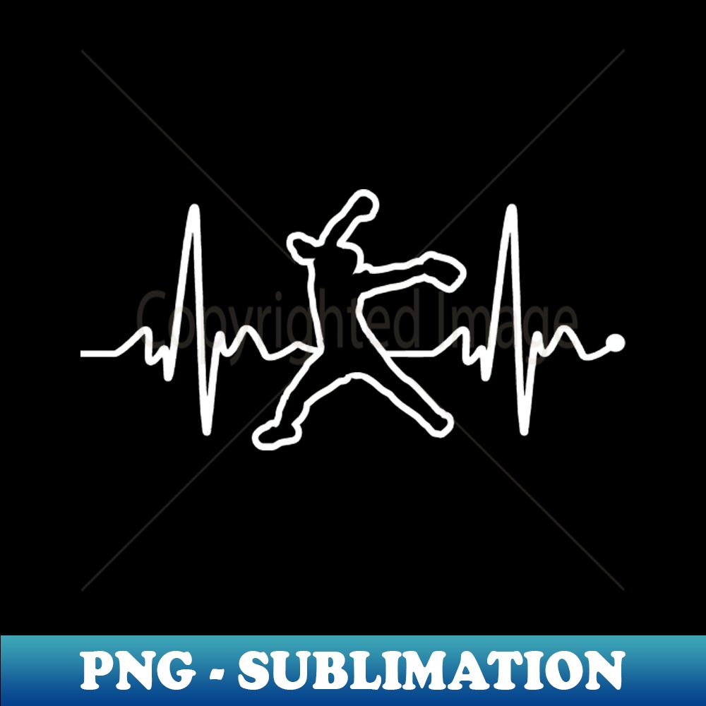 Fastpitch Softball EKG Softball Pitcher Heartbeat Line Heart | Inspire ...