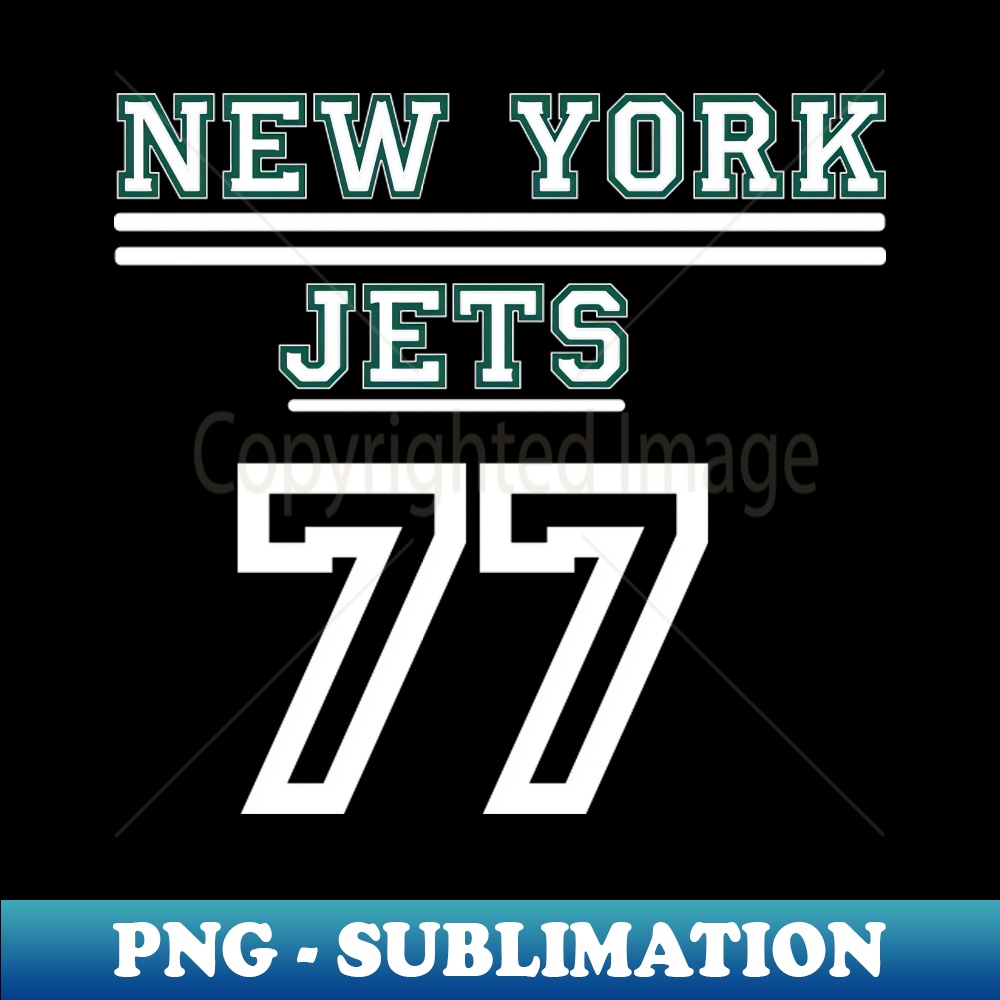 New York Jets 77 Number Edition - High-Resolution PNG Sublim | Inspire ...