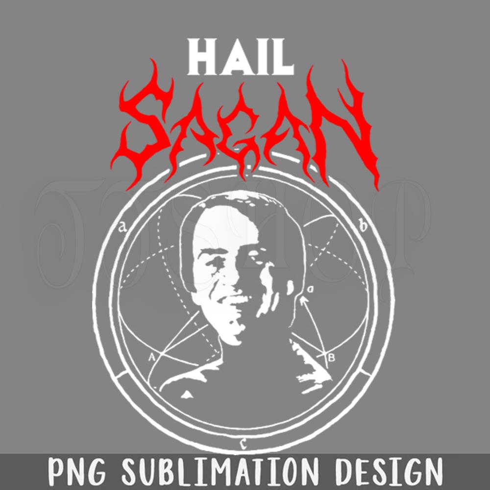 Hail Sagan merch PNG Download | Inspire Uplift