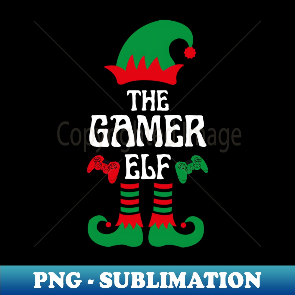 THE GAMER ELF - Modern Sublimation PNG File - Instantly Tran - Inspire ...