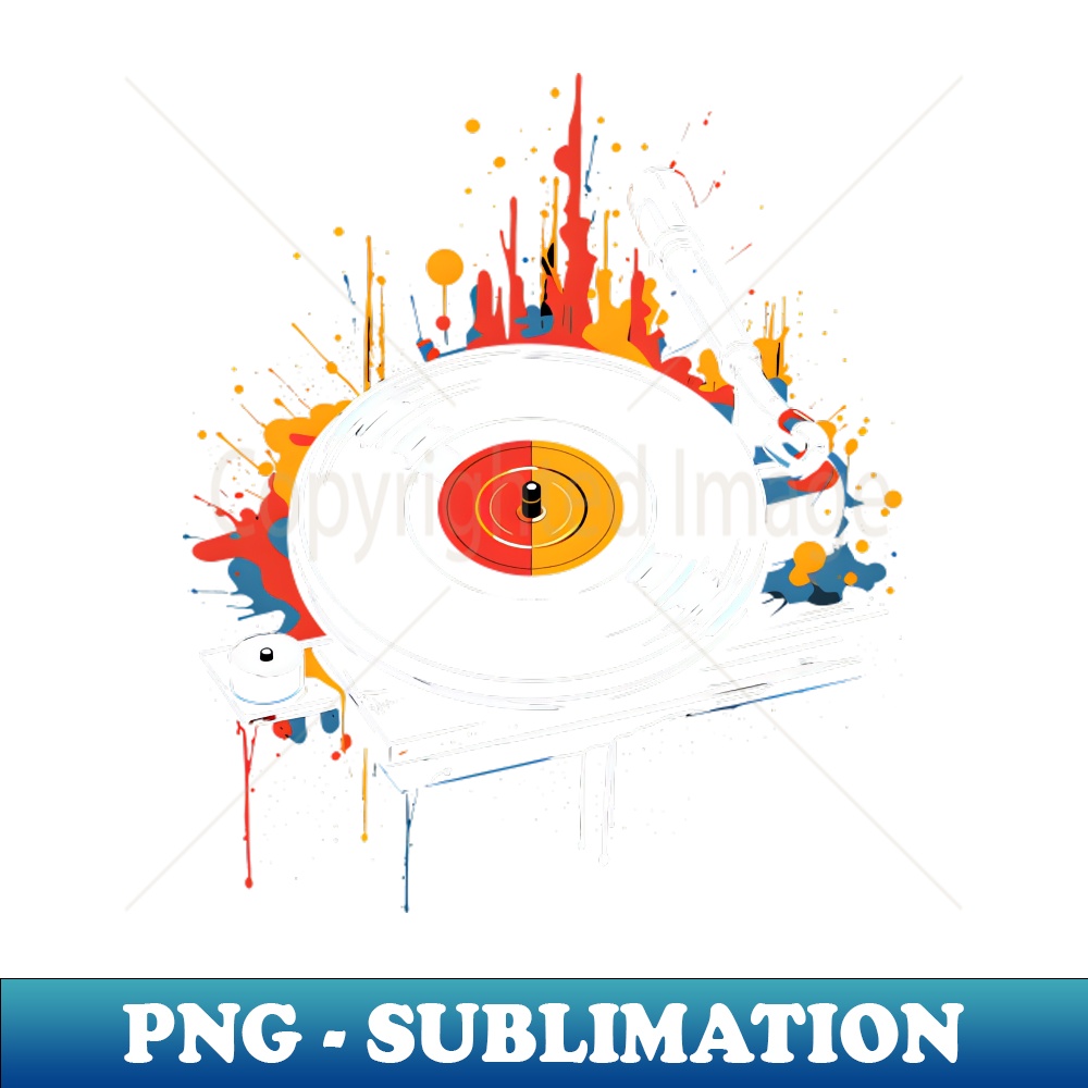 Vinyl Record DJ Turntble - Sublimation-Ready PNG File - Crea | Inspire ...
