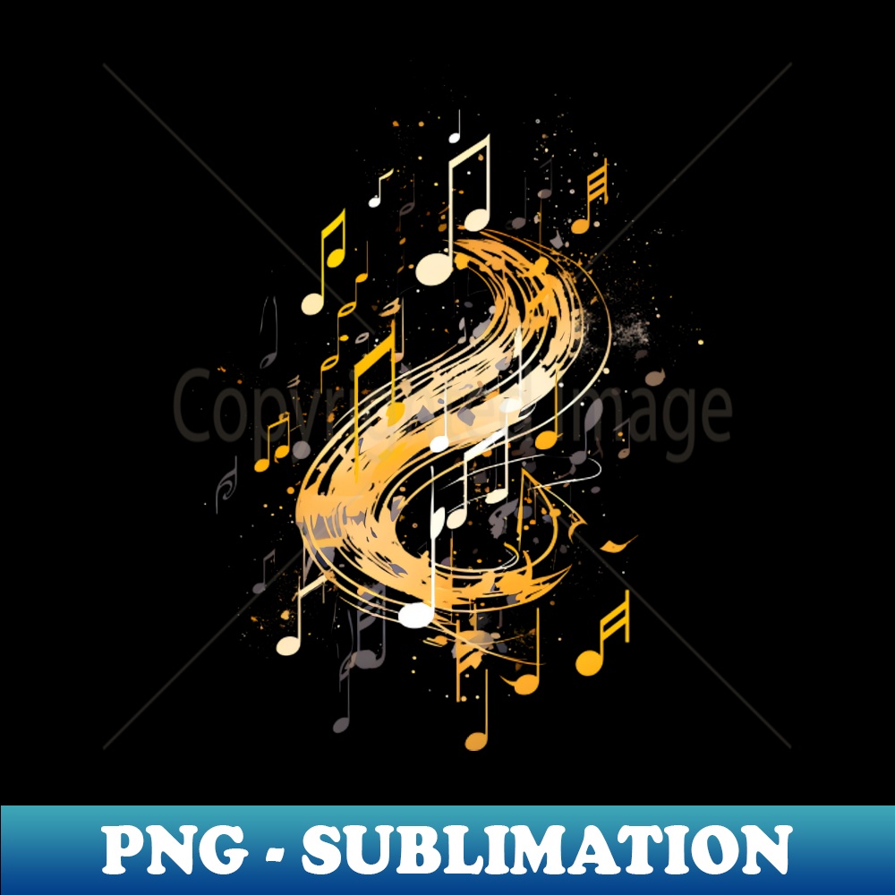 Music Notes River - Retro PNG Sublimation Digital Download - - Inspire ...