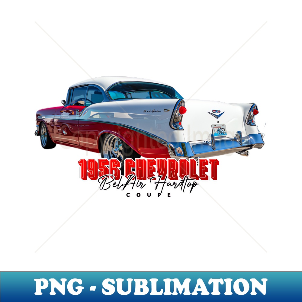 1956 Chevrolet Bel Air Hardtop Coupe - PNG Transparent Subli - Inspire ...