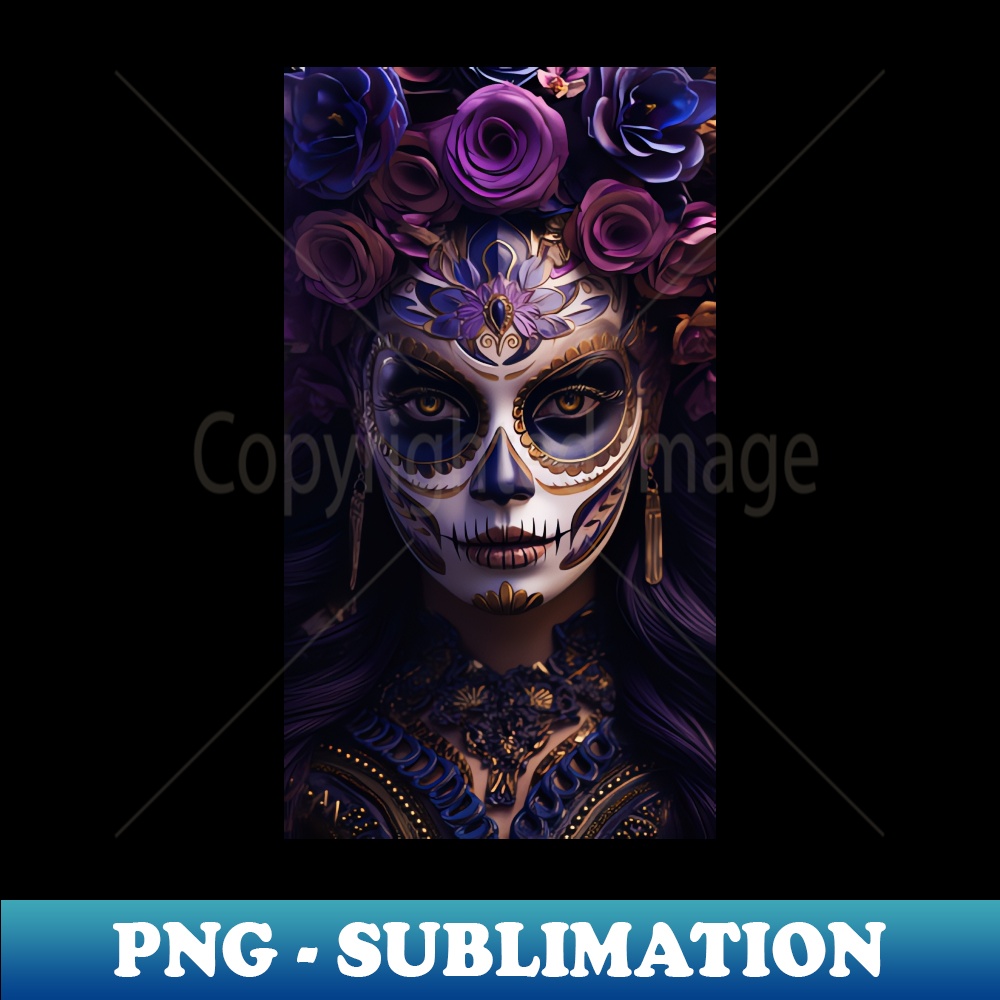 Close Up Face Image of beautiful women as a LaCatrina - Uniq | Inspire Uplift