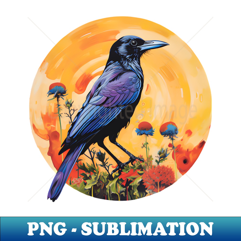 Crow Raven Corvid Bird Design - Aesthetic Sublimation Digita | Inspire ...