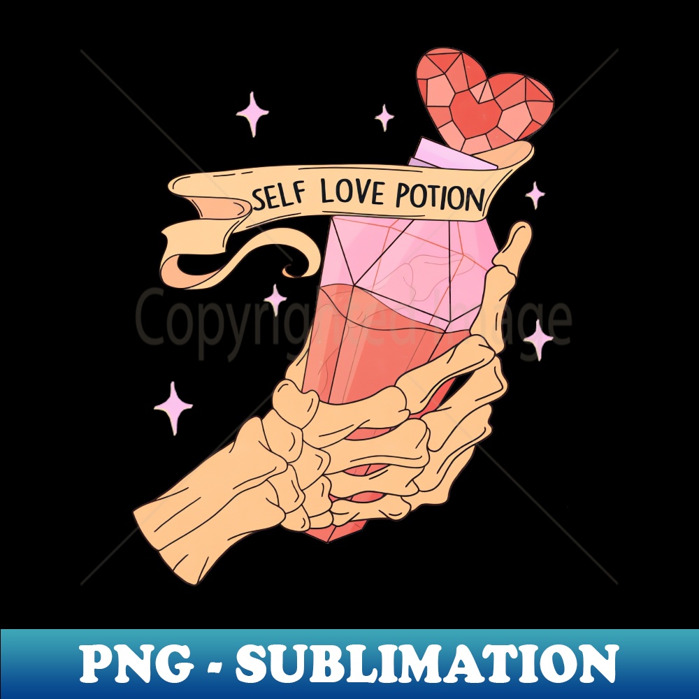 Self-Love Potion - PNG Transparent Sublimation Design - Unle - Inspire ...
