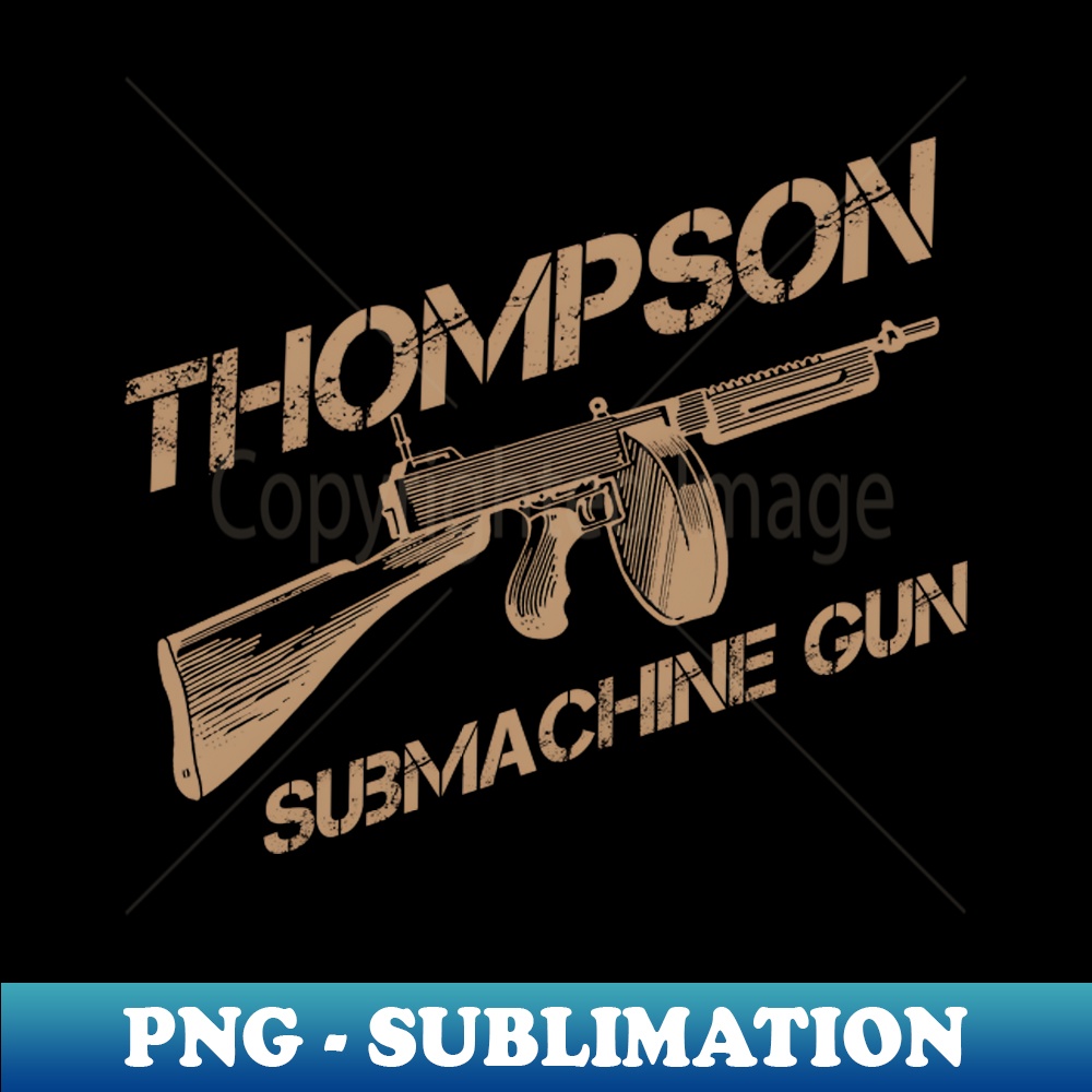 Thompson Submachine Gun World War 2 Weapon - Aesthetic Subl | Inspire ...