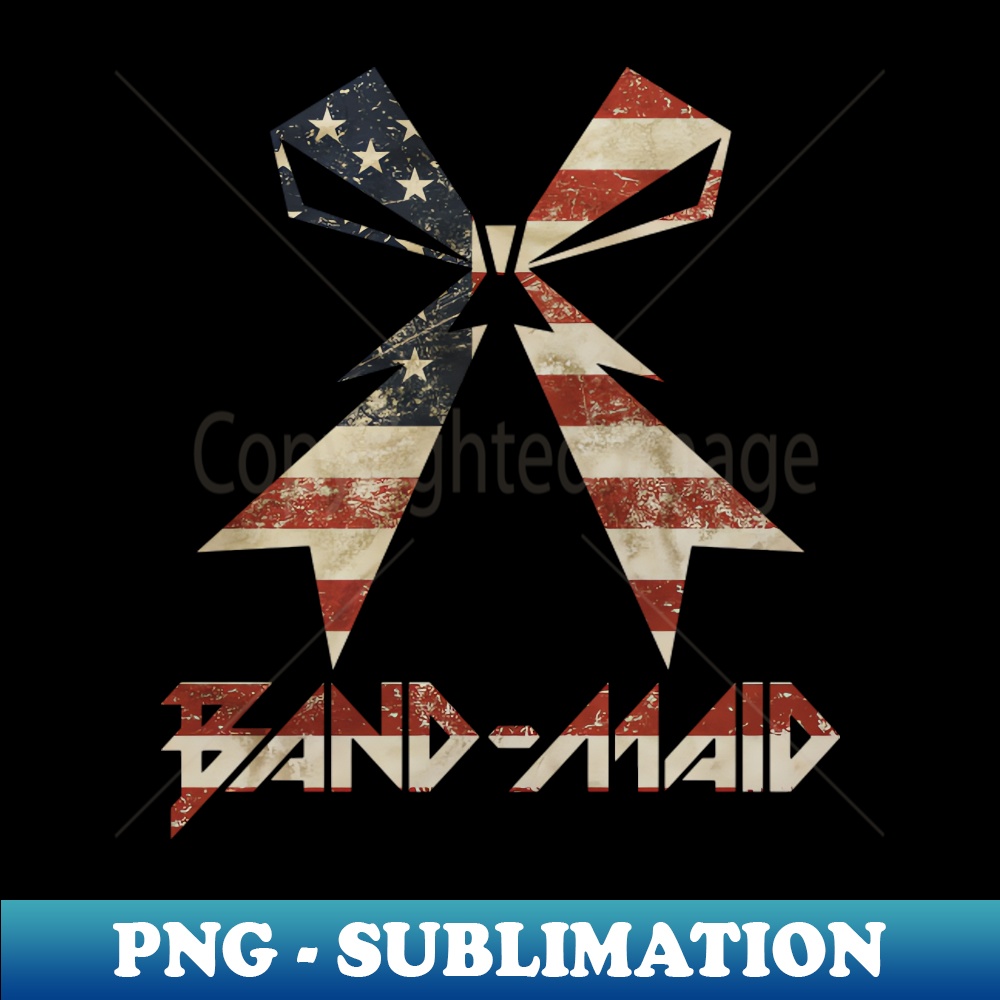 Band Maid - USA Flag Logo - Exclusive PNG Sublimation Downlo | Inspire ...