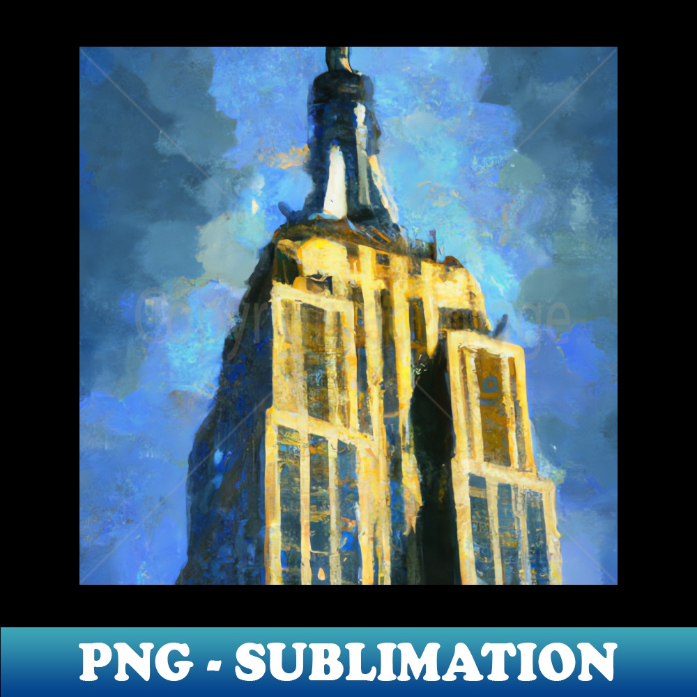 Empire State Building - PNG Transparent Sublimation Design - | Inspire ...