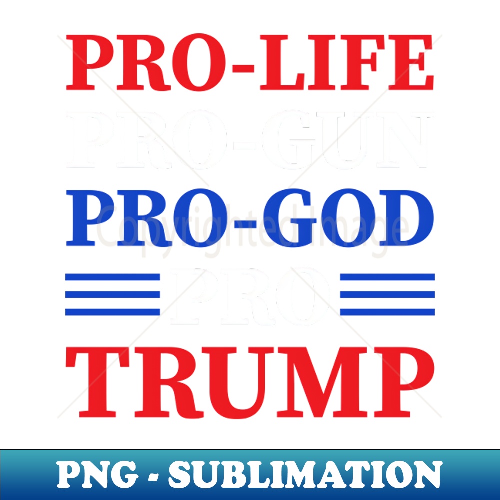Pro Life Pro God Pro Trump 2024 Election Campaign - Creative - Inspire ...