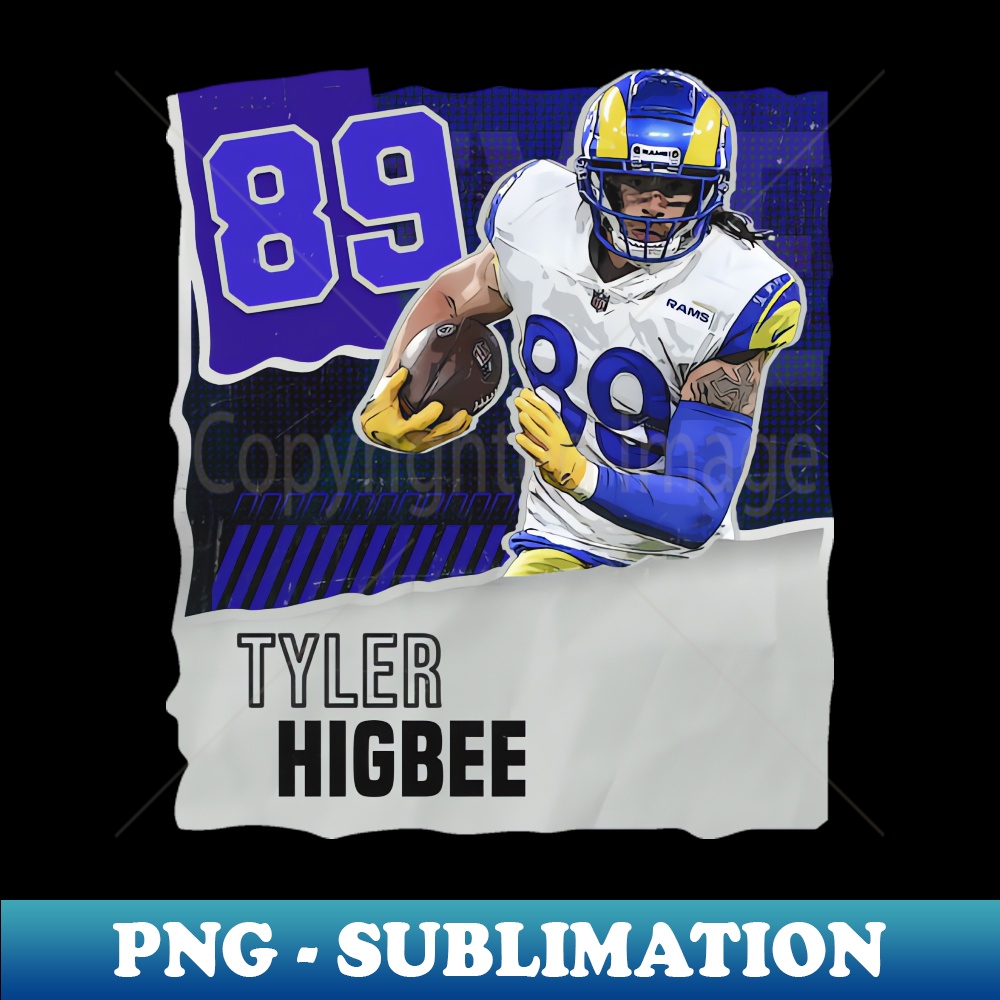 Tyler Higbee Football Poster Style - PNG Transparent Sublima | Inspire ...