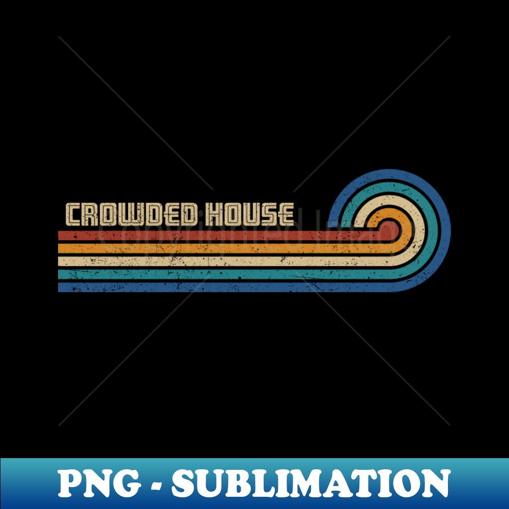 Crowded House - Retro Sunset - Artistic Sublimation Digital | Inspire ...