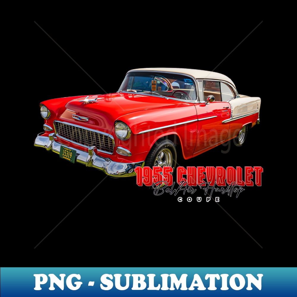 1955 Chevrolet Bel Air Hardtop Coupe - PNG Transparent Subli | Inspire ...