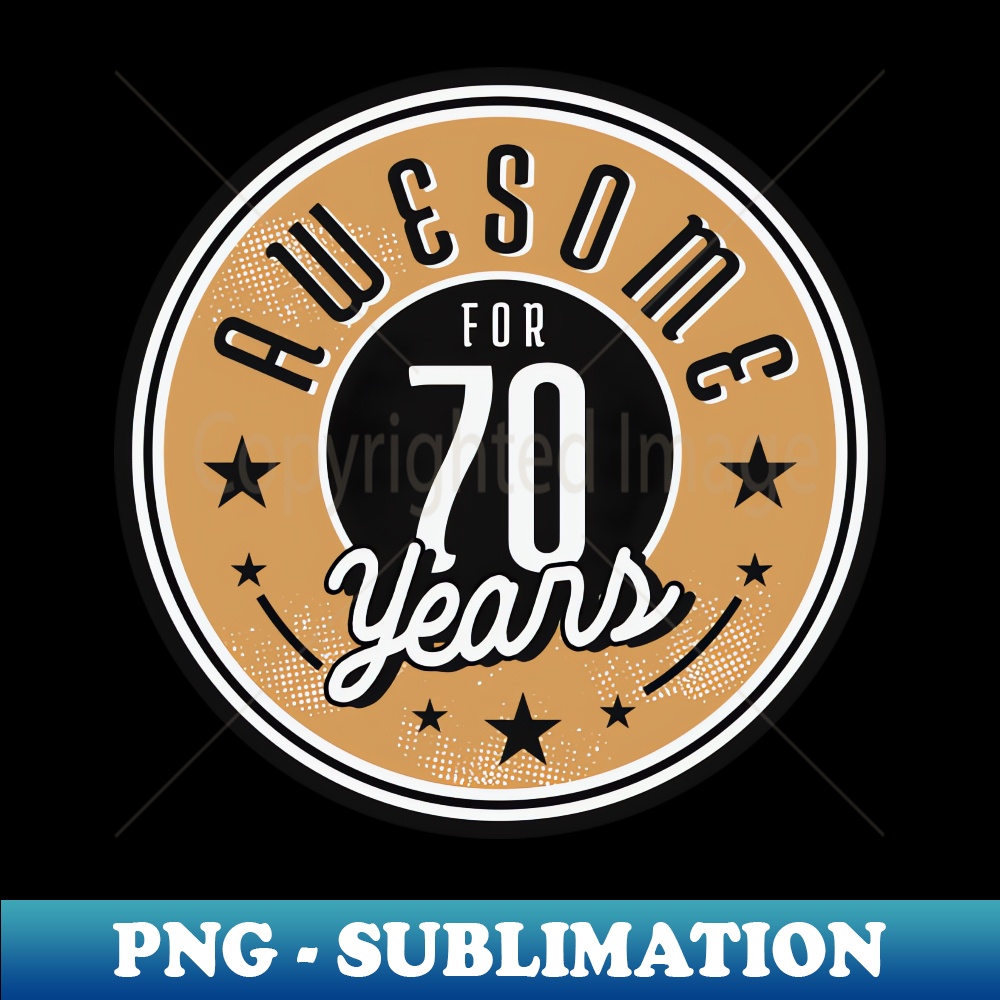 Vintage Awesome for 70 Years Retro 70th Birthday Celebratio - Inspire ...