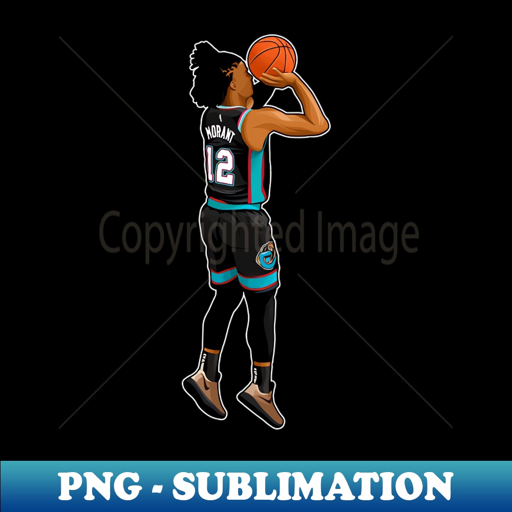 Ja Morant 12 Shoots Three Points - Professional Sublimation | Inspire ...